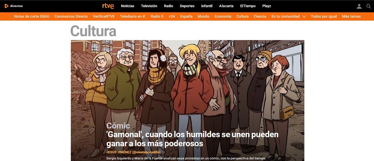 Reportaje sobre “Gamonal” en la web de RTVE – Gamonal